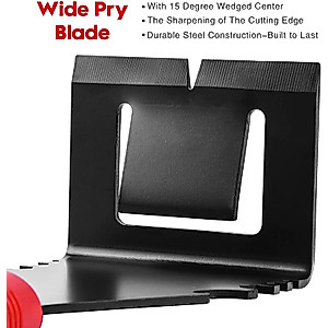 Trim Puller for Baseboard Tile Removal Tool Heavy Duty Pry Bar, Flat Pry Bar for Commercial Work, Molding, Siding and Flooring Removal