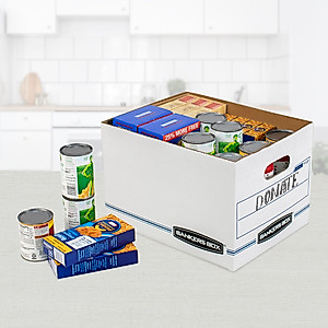 Bankers Box STOR/File Storage Boxes, Standard Set-Up, Lift-Off Lid, Letter/Legal, Case of 30 (0071304) , white