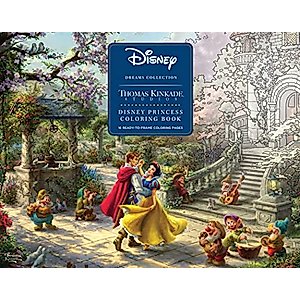 Disney Dreams Collection Thomas Kinkade Studios Disney Princess Coloring Poster Book