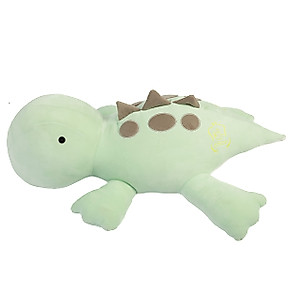 4LB Cute Weighted Stuffed Animals Plush - 24 inch Soft Weighted Dinosaur Plush Toy Pillow for Adults and Children (Green Dinosaur)
