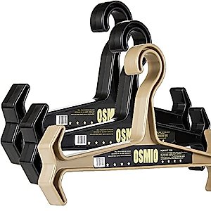 YCJ OSMIO (3 Pack) Heavy Duty Hanger for Tactical Attachments, Weight Vest, Diving Equipment, Wetsuit and Scuba BCD (Black)