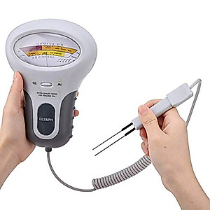 Hakeeta PH Tester, pH Meters, for Swimming Pool, Water Quality Analyzer, with Probe, Easy to Set Up, Quick Testing, Adjust pH of The Pool, for Pools, Aquariums