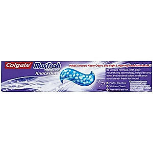 Colgate Max Fresh Knockout Gel Toothpaste, 6 Ounce Pack Of 3