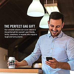 Beersy Silicone Sleeve Beer Can Cover - Insulated Can Sleeve - Novelty Disguise for Outdoor Events, Golf, Parties, Concerts,Tailgate - Hide a Beer To Look Like Soda, Fits 12 oz (Quicker Fucker Upper)