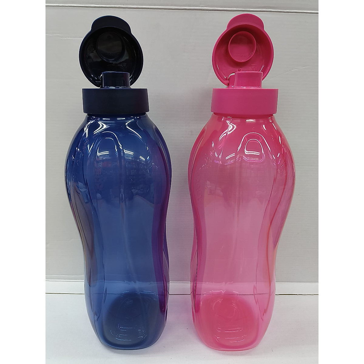 Tupperware . Plastic 2 Litres Eco Bottle Set Of 2 Pc, Multicolor
