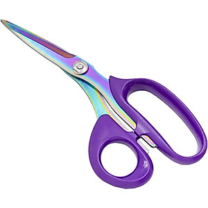 Ketuo Extra Sharp Sewing Scissors Heavy Duty Titanium Coating Forged Stainless Steel Multi-Purpose Shears for Fabric Leather, Dressmaking, Tailoring, Quilting, Home & Office, Art & School (10 Inch)