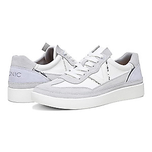 Vionic Women's Essence Mylie Lace Up Sneakers- Supportive Ladies Casual Shoes That Include Three-Zone Comfort with Orthotic Insole Arch Support, White 8 Medium