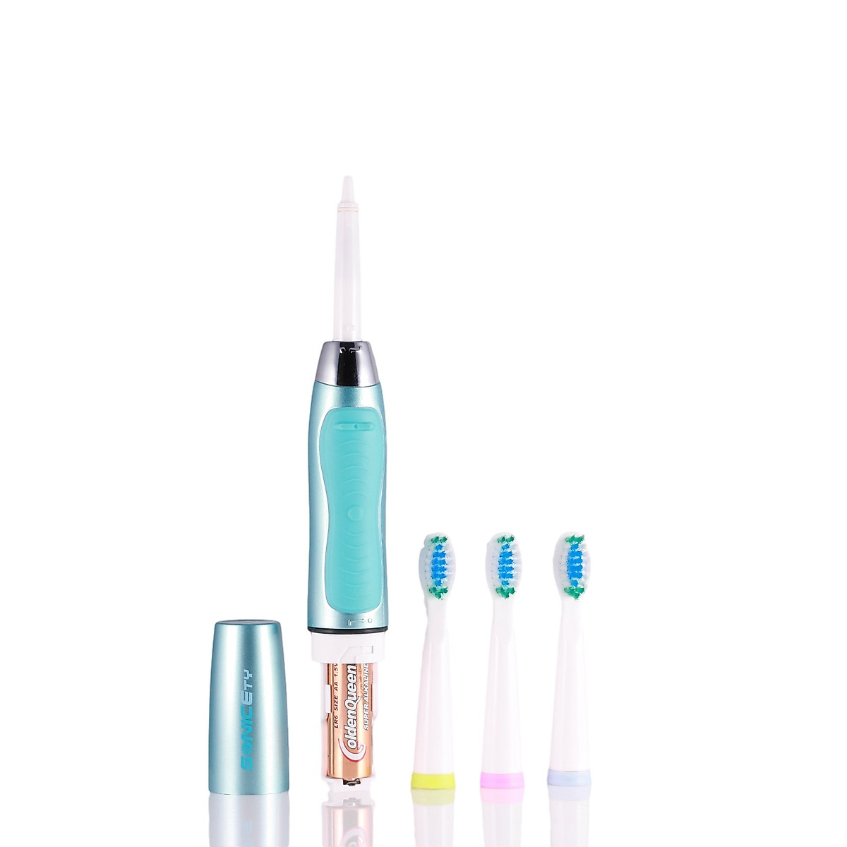 SONICETY Electric Toothbrush HI-910 Sky Blue (Value Pack Includes 3 Brushheads)