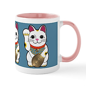 CafePress White Maneki Neko Mug Ceramic Coffee Mug, Tea Cup 11 oz