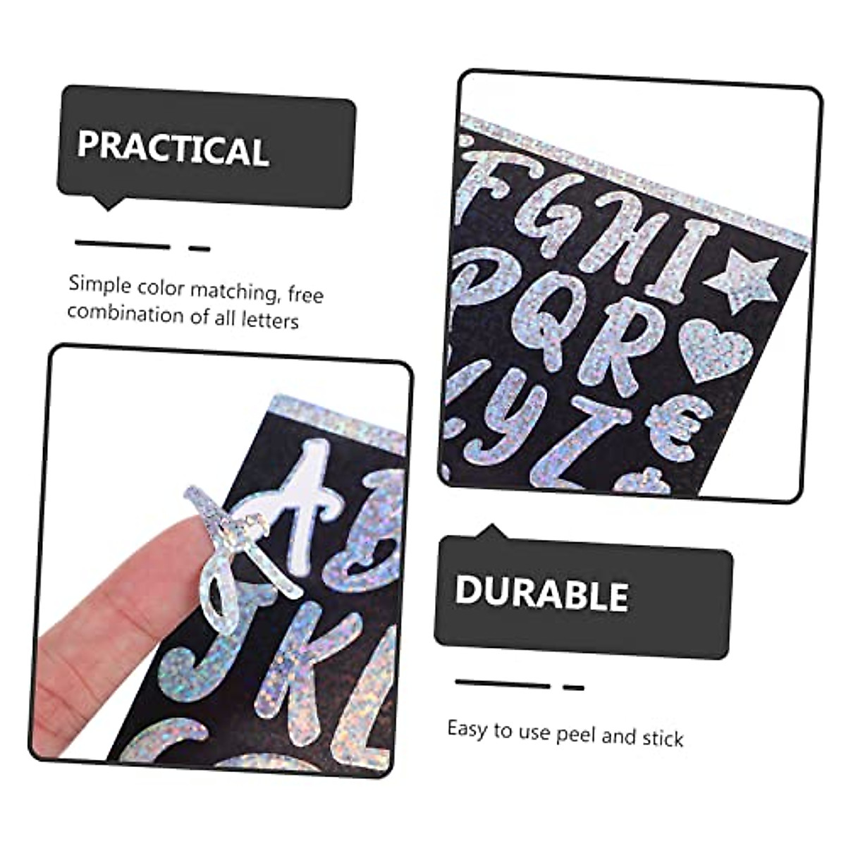 Housoutil 36 Sheets Alphanumeric Kit letters mailbox stickers vinyl letter stickers window sticker digital sign gold number stickers Self-Adhesive Decals for Signs outdoor mailbox numbers