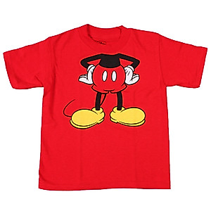 Disney baby boys Mickey Headless Group T-shirt infant and toddler t shirts, Bright Red, 5T US