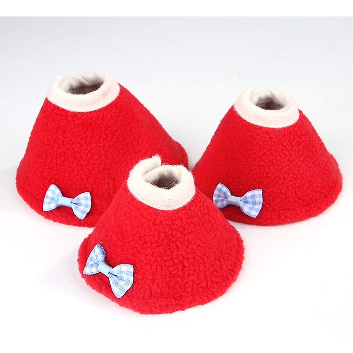 Mummumi Pet Collr, Bird Elizabethan Collar Recovery Anti-Bite Neck Collar for Parrots Budgies Parakeet Cockatiels (L-Red)