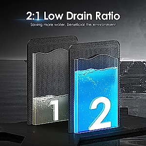 [Hot and Cold] Waterdrop WD-A1 Countertop Reverse Osmosis System, NSF/ANSI 58 Standard, Bottleless Water Cooler, 6 Temperature Settings Hot Cold & Room Water Dispenser, 2:1 Pure to Drain