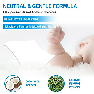 Binbata Laundry Detergent Sheets, 200 Count, Fragrance Free, Unscented, Eco-Friendly, Hypoallergenic, Biodegradable, Plastic Free, Liquidless, Suitable for Sensitive Skin