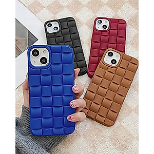 Ginkgonut Compatible with iPhone 13 Case or iPhone 14 Case for Women/Girls, Cute 3D Laid Desgin Soft Silicone Shockproof Raised Bumper Corners Case for iPhone 13 / iPhone 14（Silver）