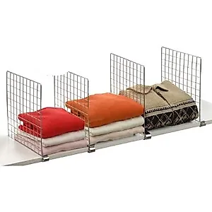 B.W. CHROME SHELF DIVIDERS (SET OF 8)