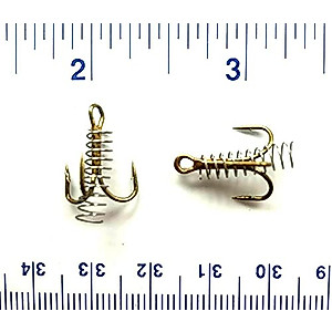 50 Gerry's Tackle 2X Strength Bronze Dough Bait Treble Hooks Size 8