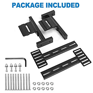 Sidasu Adjustable Headboard Brackets, Headboard Brackets for Metal Bed Frame Black Bed Headboard Wall Mounting Brackets Headboard Kit for Adjustable Bed