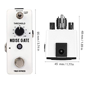 Guitar Noise Gate Suppressor Guitar Noise Killer Effect Pedal for Electric Guitars