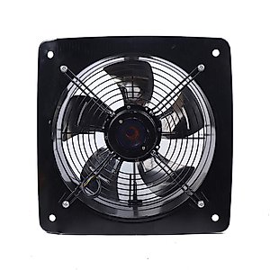 JAYEUW 16 Inch Exhaust Fan Wall Mount Ventilation Extractor Blower Greenhouse Fans and Vents Window Exhaust Fan Kitchen Exhaust Vent Fan for Kitchen, Sheds, Attics, Workshops, 750W 110V (US Stock)