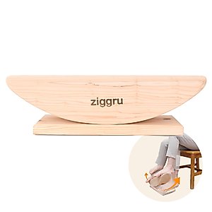 Kenko Life Ziggru Wood Leg Exerciser While Sitting for Seniors | Japanese Wooden Low Impact Exercise Equipment, Non Electric, Non Motorised, Rehabilitation, Physical Activity Elderly Over 80 Over 70