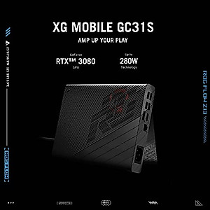 ASUS ROG Flow Z13 Gaming Tablet, 13.4” 4K Display, RTX 3050 Ti, 12th Gen Intel Core i9, 16GB RAM, 1TB SSD, XG Mobile Dock (RTX 3080), Detachable RGB Keyboard, Stylus, Win11, GZ301ZE-XS94-B