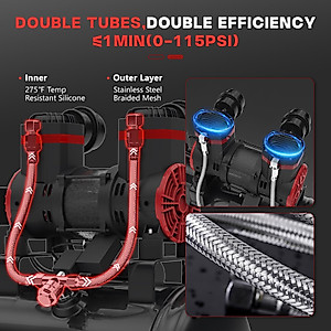 10 Gallon Ultra Quiet Air Compressor, 2HP 3.45 CFM@ 115PSI Oil-Free Air Compressor Tank, 110V/60hz, 70dB Air Compressor for Car Repair, Spray Painting, Woodwork Nailing