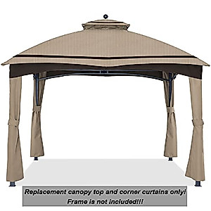 ABCCANOPY Riplock Gazebo Replacement Top for Lowe's Allen Roth #GF-12S004B-1