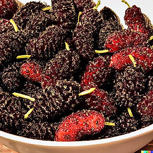 Mulberry "Dwarf Everbearing" Live Tree for Sale (4 Pack) | Easy to grow plants | Edible fruit plant for sustainable living | Grow your own food on your edible organic garden| Live for planting| 3-7 in