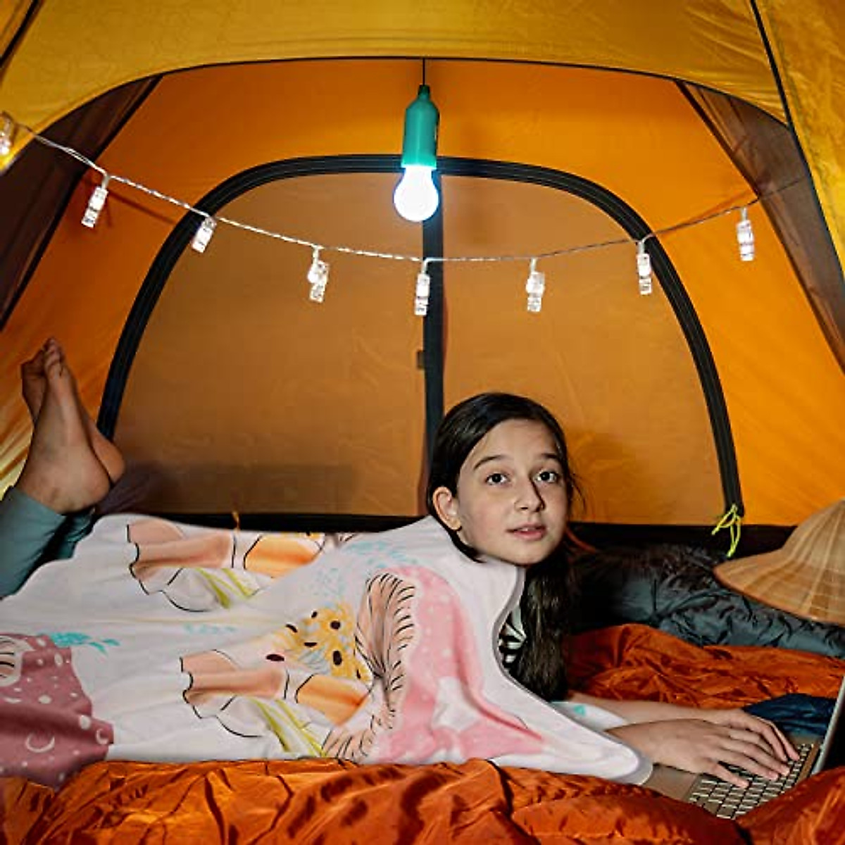 Red Mushroom Blanket, Mushroom Throw Blanket Women Men Kids Cozy Super Soft Flannel Double Layer Plush Bed Blanket ，All Season Blanket Gifts，50x60inch…