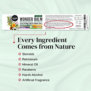 Tea Tree Oil Balm, Extra Strength, Pair Well with Jock Itch Cream, Spray, Athletes Foot, Ringworm Cream for Human, Rash Cream, Fast Acting for Dry, Itchy Skin, Plant Powered Wonder Balm