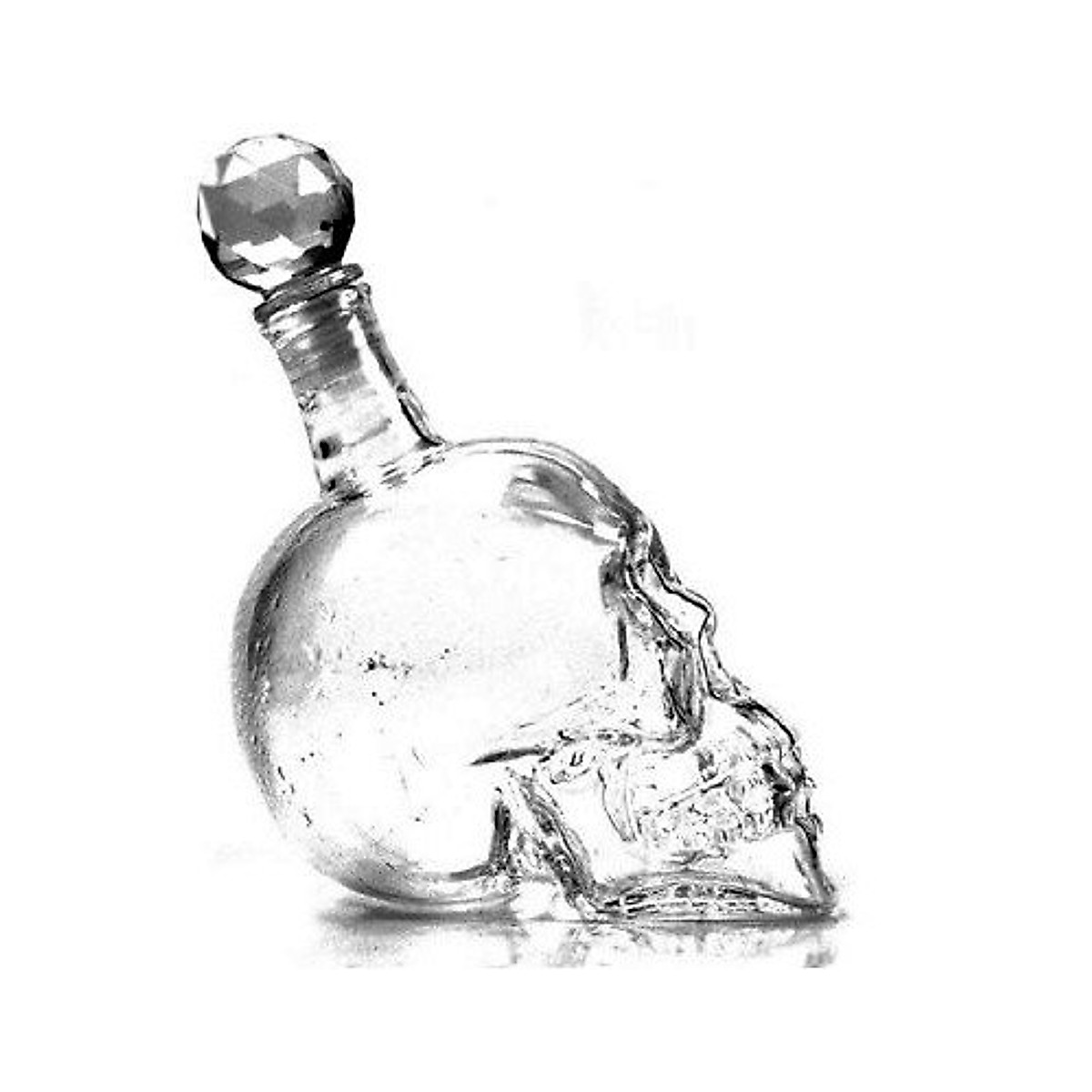 Bargain Crusader Skull Head Vodka Shot Whiskey Wine Drinking Glass Bottle Decanter Skull Shaped Wine Bottle (1, 500ml Decanter)