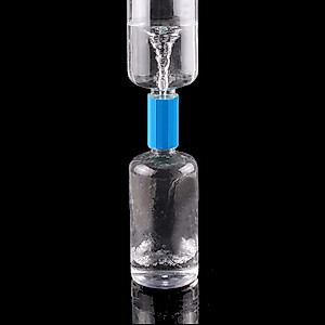 ZUPAYIPA 1 Pieces Vortex Bottle Connectors Tornado in A Bottle Fountain Connection Cyclone Tube Tornado Connector, Doesn't Leak. Blue