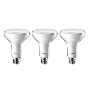 Philips LED Dimmable BR30 Light Bulb: 650-Lumen, 2700-Kelvin, 11-Watt (65-Watt Equivalent) E26 Base, Frosted, Soft White, 3-Pack (474197)