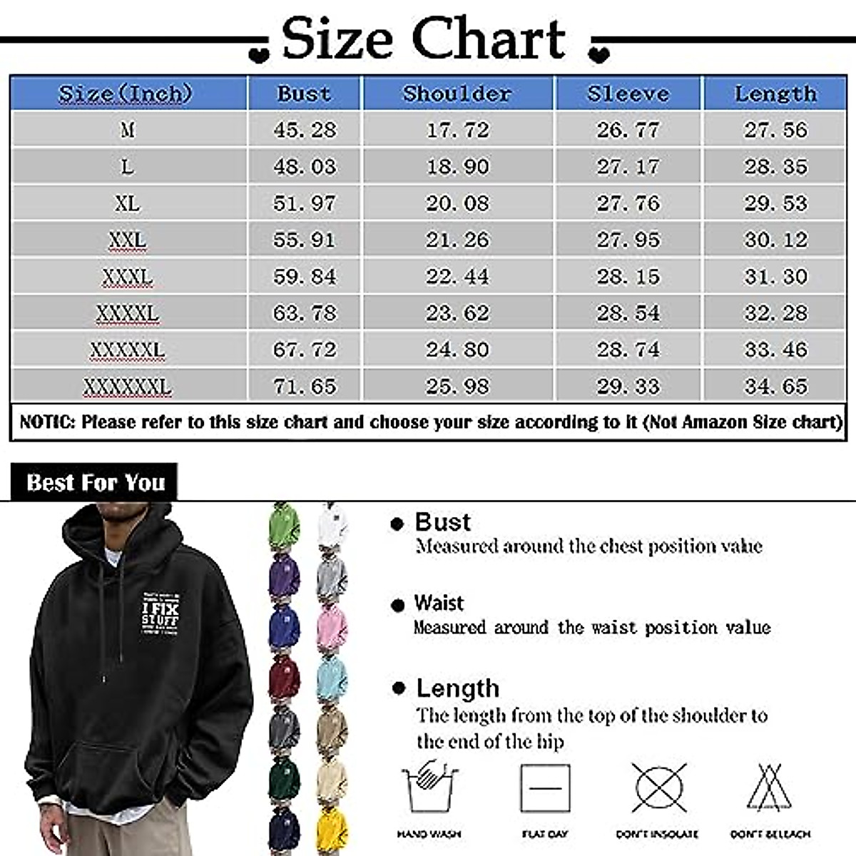 DuDubaby Graphic Hoodies Men Long Sleeve Letter Print Fleece Mens Hoodies Pullover Funny Novelty Basic Light Weight Gradient Tie Dye Hooded Sweatshirt Men Cool Thick Hooded 01 Dark Gray Xl