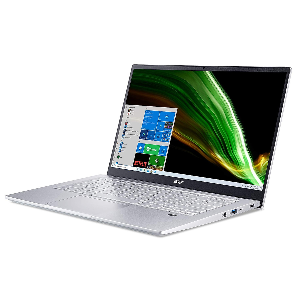 Acer Swift 3 Thin & Light Laptop | 14" Full HD IPS 100% sRGB Display | AMD Ryzen 7 5700U Octa-Core Processor | 8GB LPDDR4X | 512GB NVMe SSD | WiFi 6 | Backlit KB | FPR | Amazon Alexa | SF314-43-R2YY