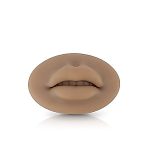 3Pcs Fake Lips,3D Silicone Lips for Makeup Practice,Soft Silicone Fake Lips Tattoo Practice Skins Training for Permanent Makeup Tattoo Practice