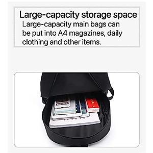 HONTUBS 3 cartoon double backpack shoulder bag elementary school school bag pen bag lunch bag backpack backpack (3)