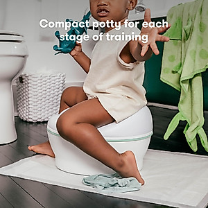 Frida Baby 3-in-1 Grow-With-Me Toddler Potty Training Toilet | Transforms from Potty to Toilet Topper Potty Training Seat and Step Stool | Easy-to-Clean Potty Training System