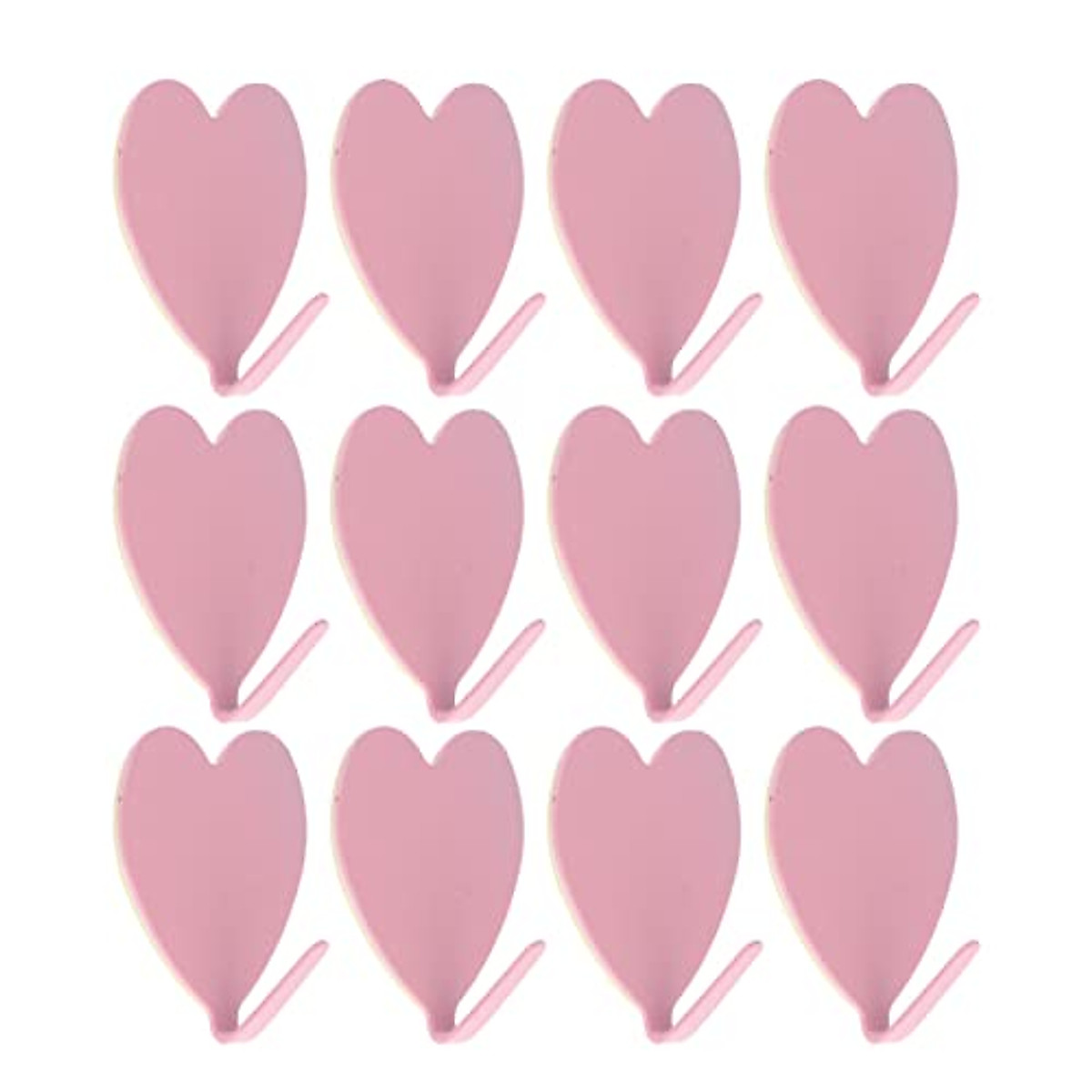 Zerodeko Ceiling Hooks 12Pcs Heart Shaped Wall Hooks Metal Decorative Cute Hook Adhesive Wall Hook Key Hat Towel Hooks Coat Wall Hangers for Home Kids Room Decoration 1 Ceiling Hook