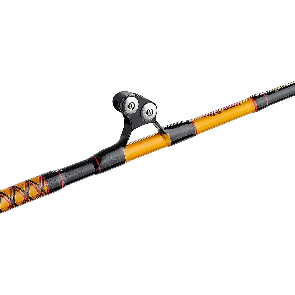 Ugly Stik Bigwater Stand Up Conventional Fishing Rod, Black/Red/Yellow, 6' - Heavy - 1pc