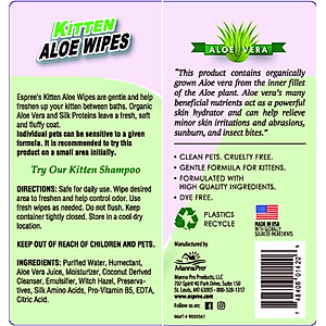 Espree Kitten Wipes, 50 count