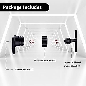 KHTONE Car Phone Mount 2 Pack Set, for Dashboard 360° Phone Holder, One-Hand Simple Operation, GPS Navigation Compatible with Phone MAX/X/8, Note 8/S9+ (2 Dashboard Mount)