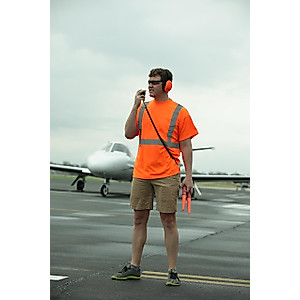 Pyramex PM80 Series Earmuff Individually Packaged NRR26dB Hi Vis Orange