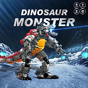 MENYORD STEM Star Monster Wars Toys, 12 in 1 Build for Kids Who Love Jurassic Dinosaur Building Blocks Kit or Spaceship,Christmas and Birthday Gifts for 6-12 Year Old Kids(576Pieces)…