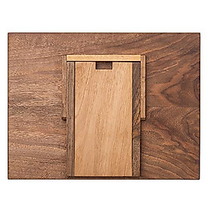 TILISMA Wooden Cook Book Stand - Handmade Walnut Book Holder for Reading Hands Free - Cookbook Holder for Counter Top - Fancy Tablet Holder - Recipe Holder - Book Accessories for Kitchen