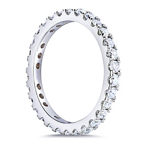 Kobelli 1ct Lab Grown Diamond Eternity Gold Band - white-gold / 5.5