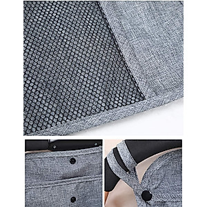 Baby Stroller Organizer with two Storage Pockets front mesh pocket-for bottles nappy baby cloth Diaper storage,Secure Straps, Detachable webbing easy crab strollers