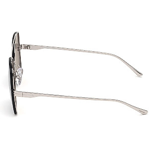 Tom Ford Scout TF 656 16A Silver Metal Pilot Sunglasses Grey Lens