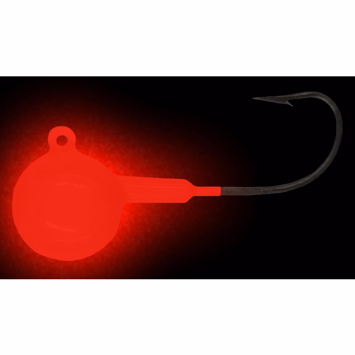 Big Nasty Tackle Super Glow Jaw Breaker Jig 2 1/4 oz (1 Pack) (Red)